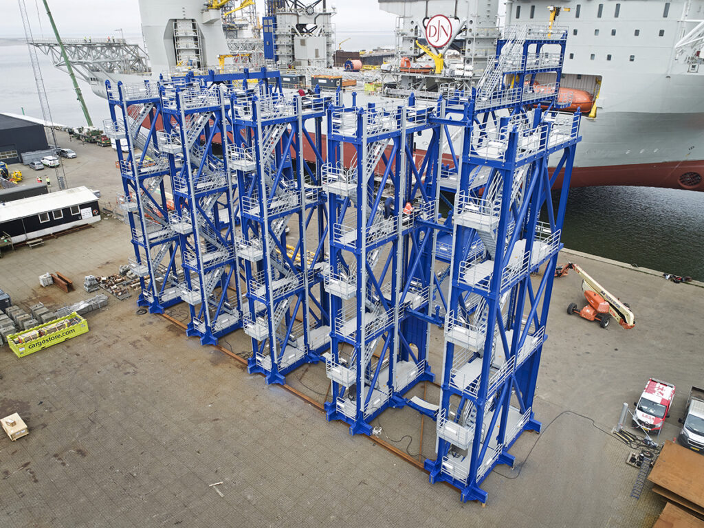 Blade Rack to be installed on the largest jack-up vessel