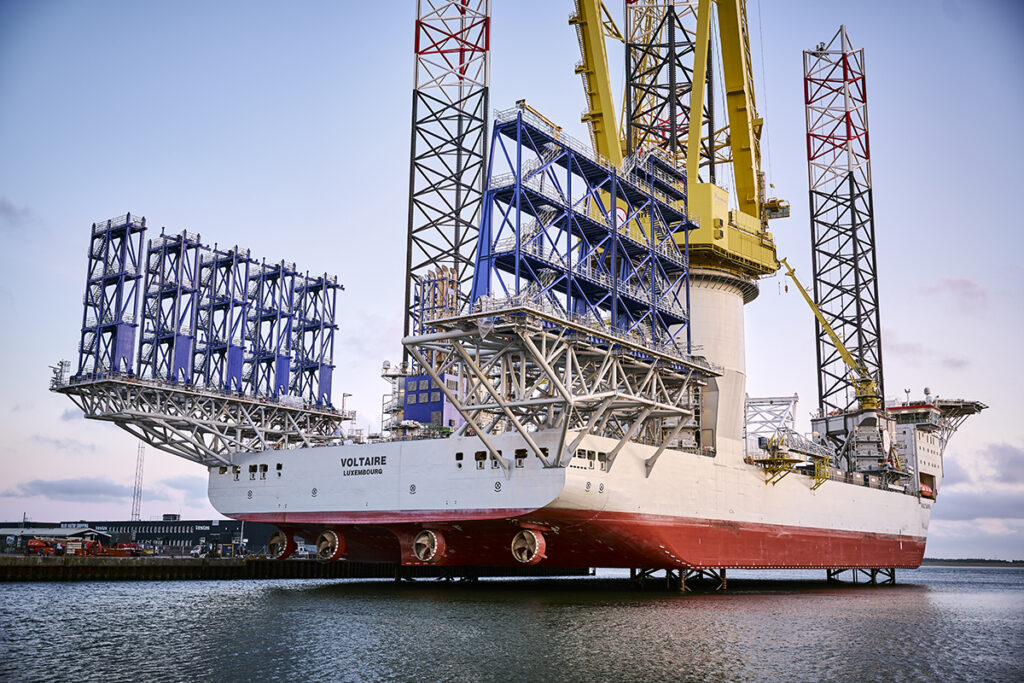 Blade Rack to be installed on the largest jack-up vessel