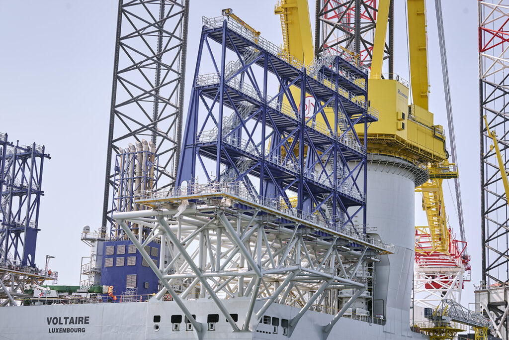 Blade Rack to be installed on the largest jack-up vessel