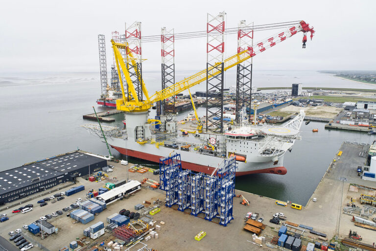 Blade Rack to be installed on the largest jack-up vessel